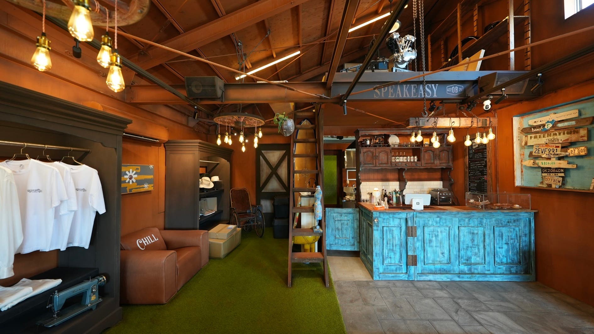 【134号線沿い／鵠沼海岸徒歩2分】まるで西部劇の舞台のようなアメリカンな貸切スペースの写真21