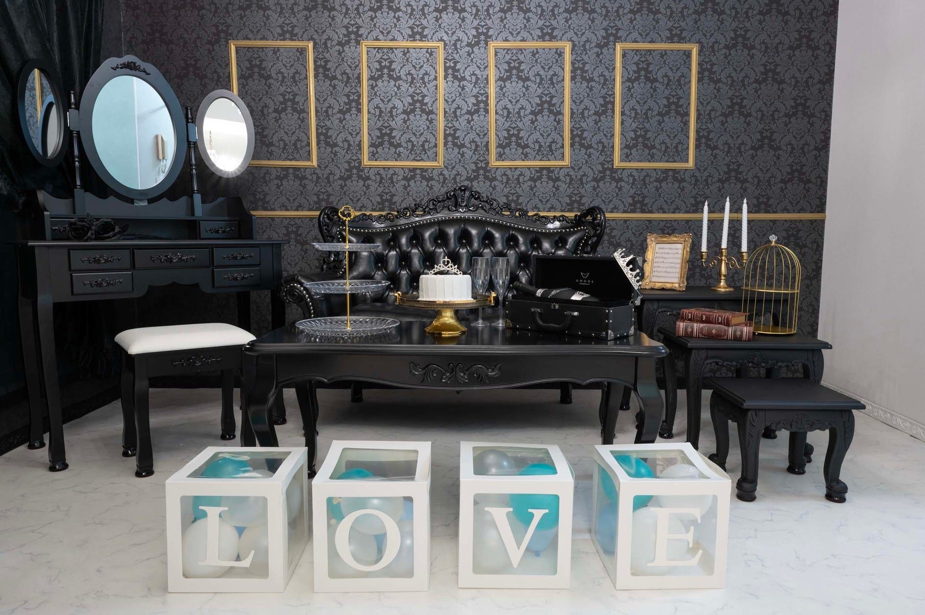 🎉北千住駅近💖選べる4面背景(黒/白/ピンク/水色)🎀ドレス有｜47インチモニター｜推し活生誕祭｜ポートレート｜商用の写真26