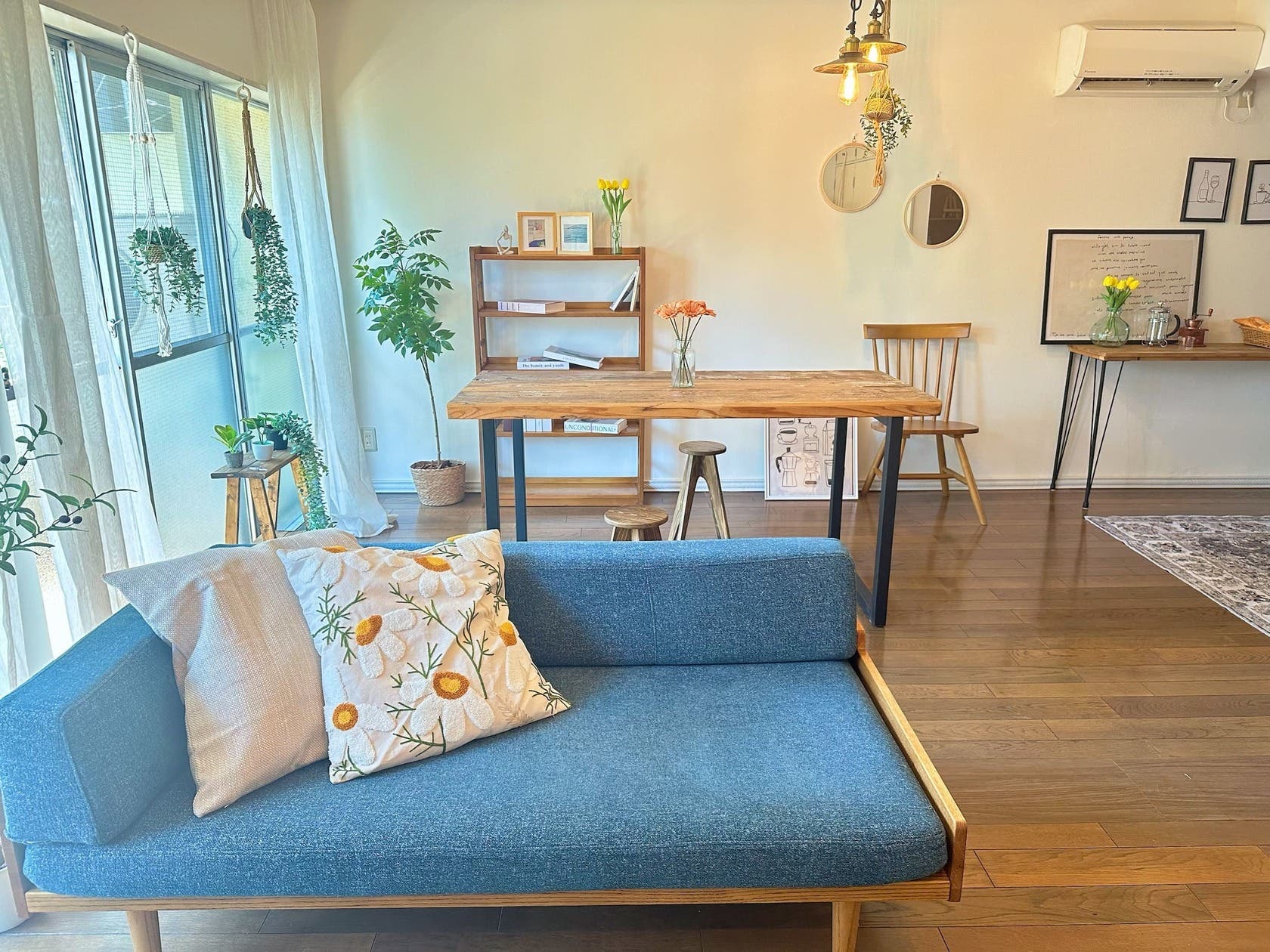 原宿駅徒歩5分/平成レトロ/団地リノベ/デザイナーズインテリア/自然光/2面採光/ベランダの写真2