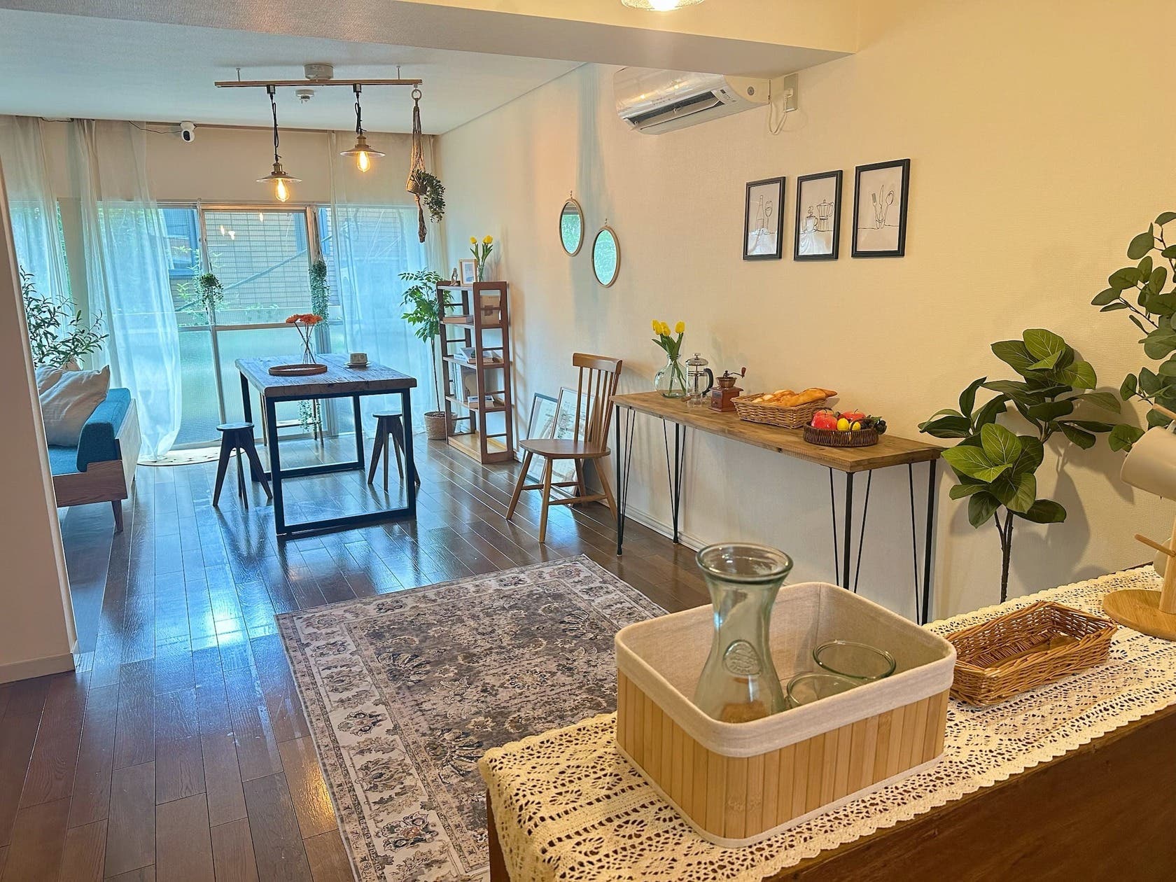 原宿駅徒歩5分/平成レトロ/団地リノベ/デザイナーズインテリア/自然光/2面採光/ベランダの写真12