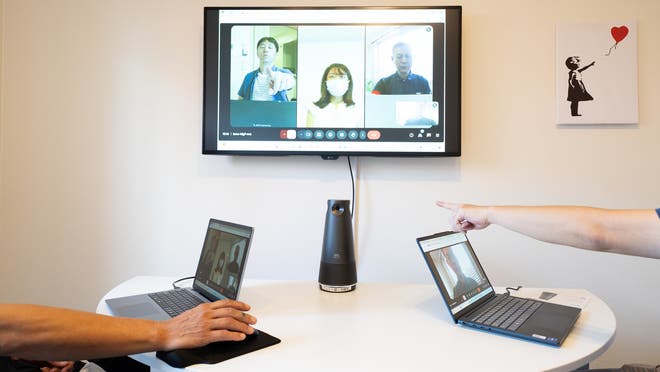 🍤名駅5分🌈24時間利用可能名古屋初の半円机会議室👉web面接面談会議セミナー・ヘアメイク撮影・打合せ・完全個室✨備品無料の写真2