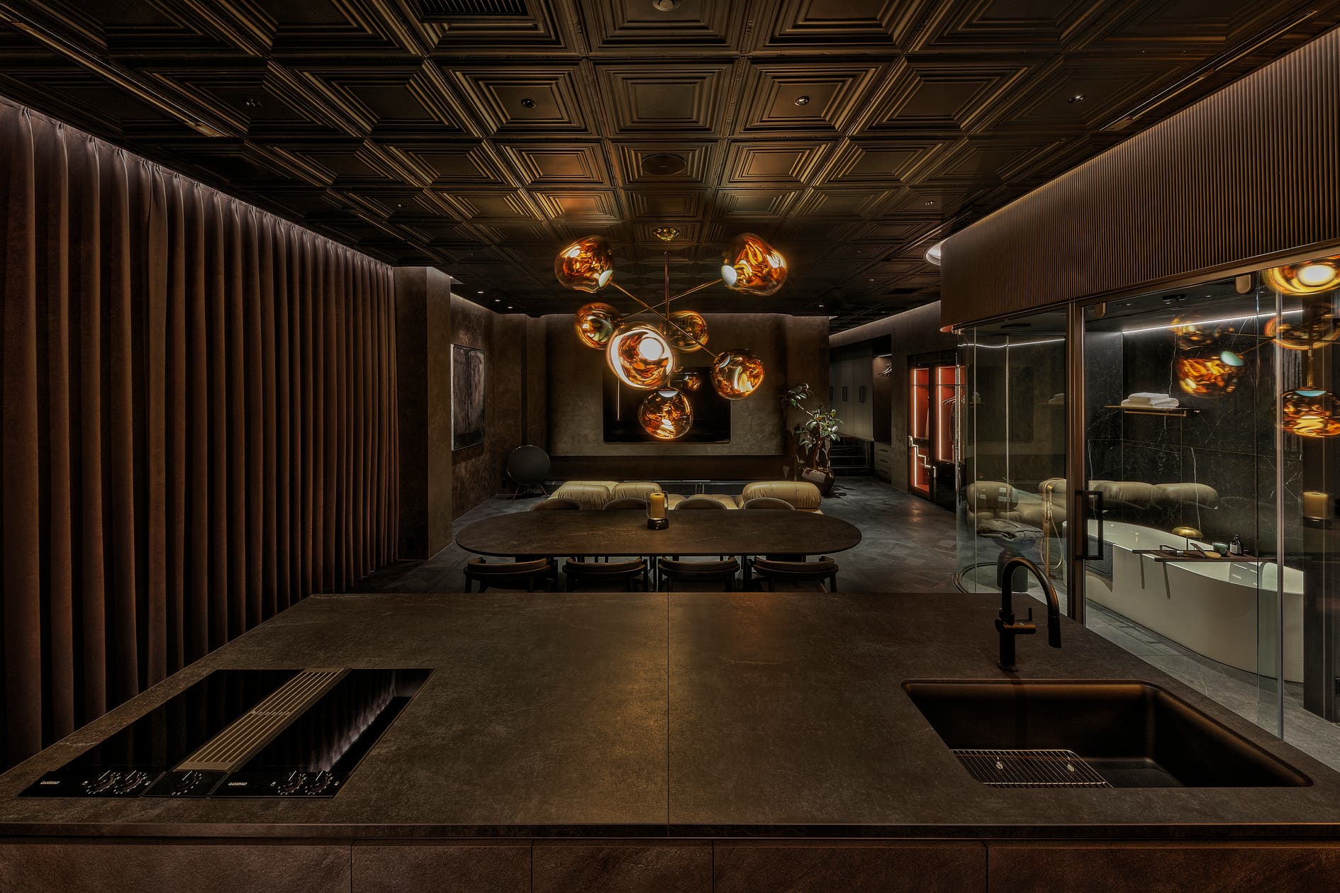 【表参道】非日常の暮らしに没入！ モニターあり！ 少人数での特別な会食やオフサイトミーティングにおすすめです！の写真6