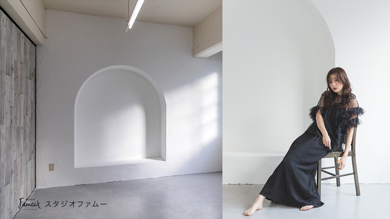 自然光たっぷり！白を基調にした光と花のレンタルフォトスタジオ【北堀江】の写真14