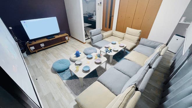 🚃天文館通駅🚶4分✨100㌅大画面プロジェクターで動画見放題❣️女子会🎀デート🥂撮影📷パーティ、ビジネス利用も最適🎤の写真11