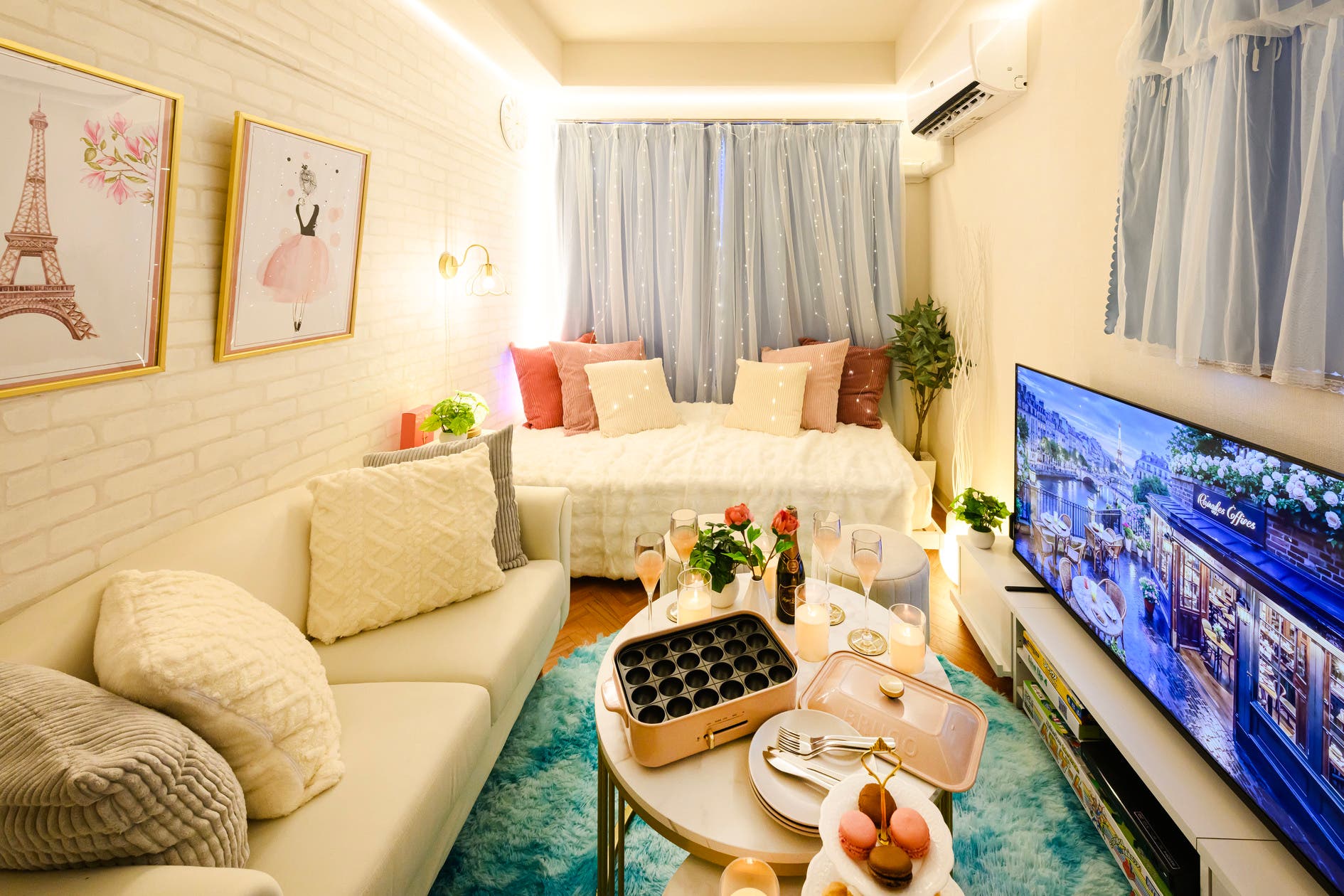 ✨大人の隠れ家💕本気デート🤍ラグジュアリー女子会🥂大迫力TV鑑賞会／Switch🎮どこから撮ってもインスタ映え💓の写真10