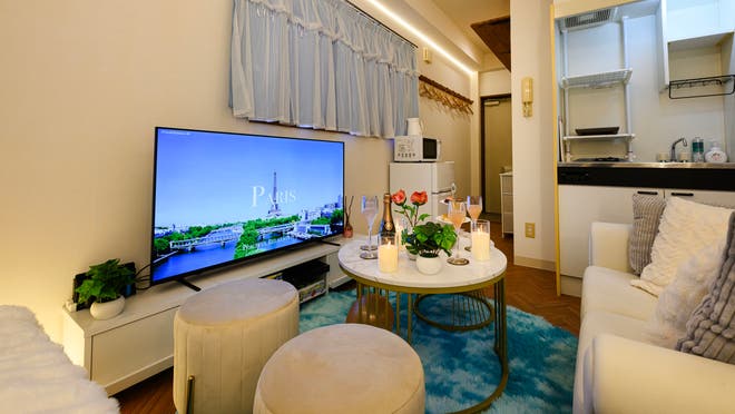 ✨大人の隠れ家💕本気デート🤍ラグジュアリー女子会🥂大迫力TV鑑賞会/Switch🎮どこから撮ってもインスタ映え💓の写真9