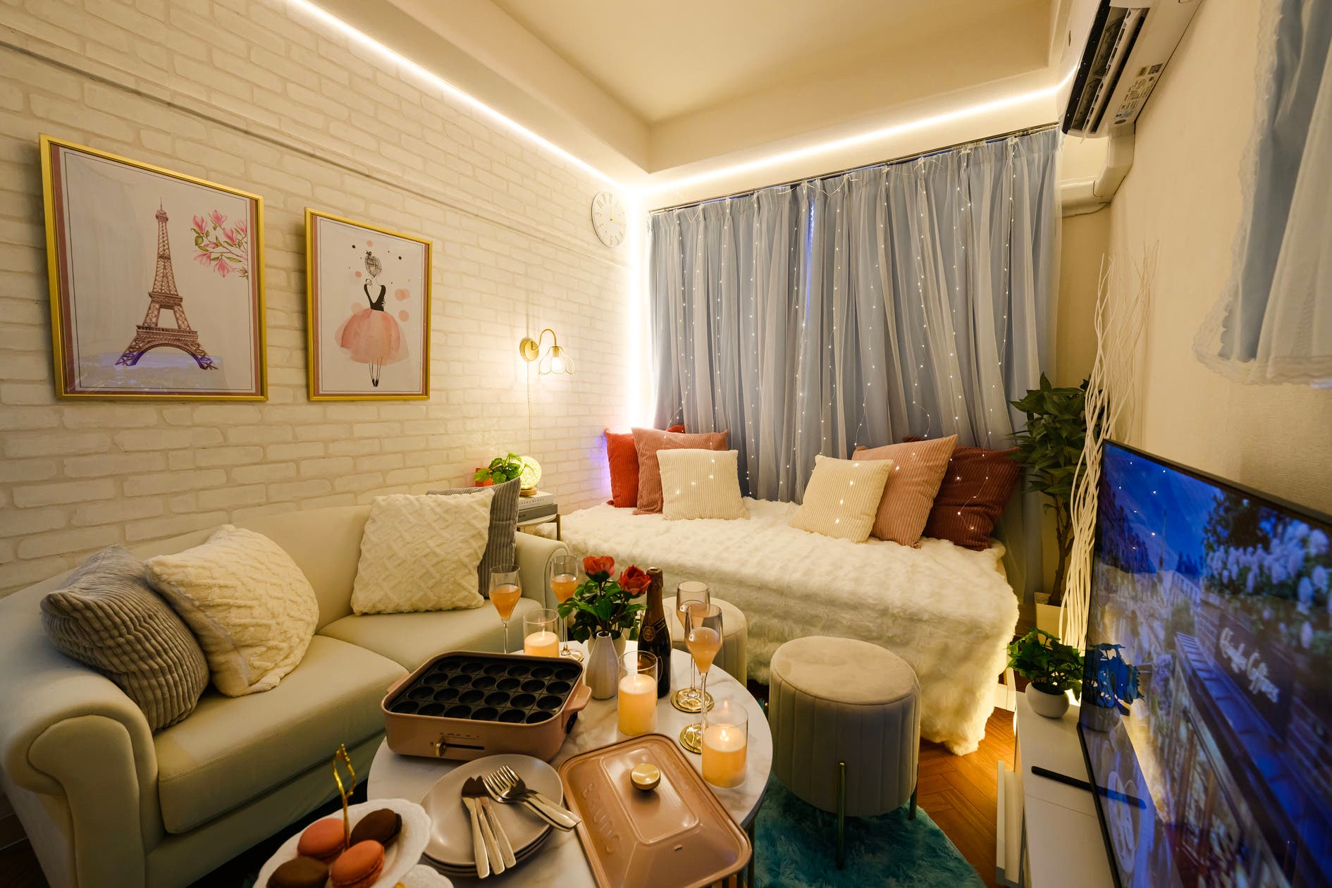 ✨大人の隠れ家💕本気デート🤍ラグジュアリー女子会🥂大迫力TV鑑賞会／Switch🎮どこから撮ってもインスタ映え💓の写真12