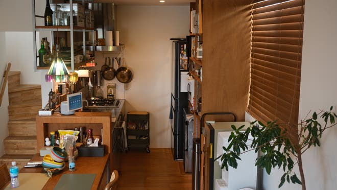 清澄白河駅から7分。酒屋付き住宅のリビングスペース。の写真15