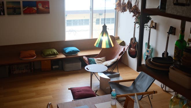 清澄白河駅から7分。酒屋付き住宅のリビングスペース。の写真20