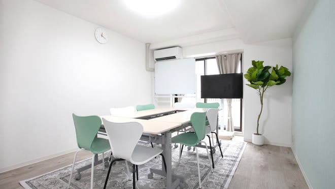 飯田橋2号店【即予約可・高速度WiFi・除菌完備】各種教室、会議、商談、面接、研修、撮影、ボドゲ、自習等に最適な個室スペースの写真6