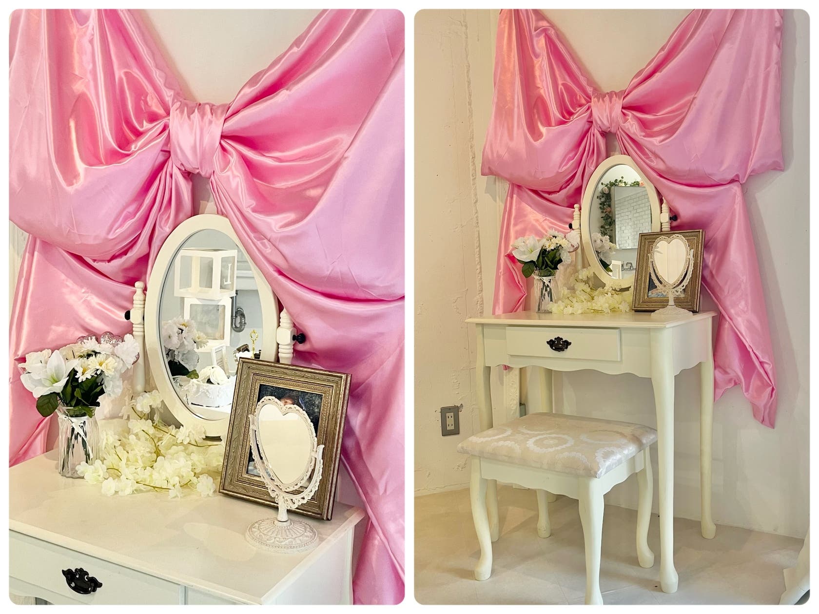 【クリスマスモード🎅2ショット分追加✨】最寄駅からの徒歩２分💘白レンガの壁｜白家具｜姫家具｜生誕祭・誕生会｜コスプレ｜女子会の写真9