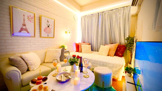 ✨大人の隠れ家💕本気デート🤍ラグジュアリー女子会🥂大迫力TV鑑賞会/Switch🎮どこから撮ってもインスタ映え💓の写真2