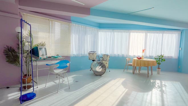 はっぴぃぽっぷ #パステル#ピンク#水色#紫#ポップ#かわいい#コスプレ#MV#55㎡#蒲田駅徒歩3分#推し活#結婚前撮りの写真2