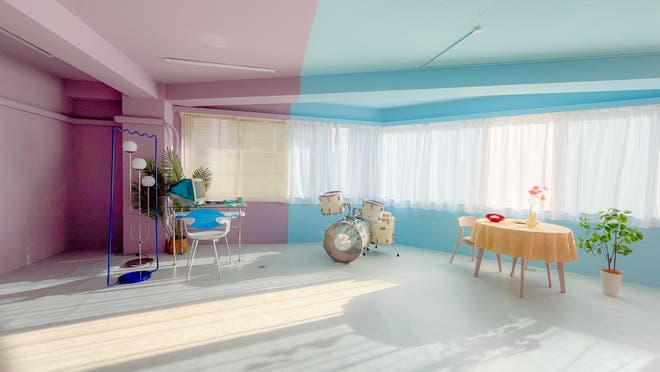 はっぴぃぽっぷ #パステル#ピンク#水色#紫#ポップ#かわいい#コスプレ#MV#55㎡#蒲田駅徒歩3分#推し活#結婚前撮りの写真15