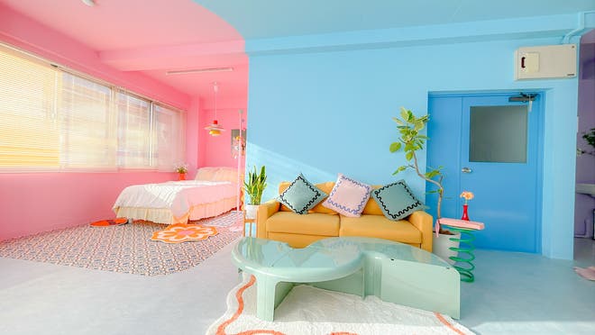 はっぴぃぽっぷ #パステル#ピンク#水色#紫#ポップ#かわいい#コスプレ#MV#55㎡#蒲田駅徒歩3分#推し活#結婚前撮りの写真18