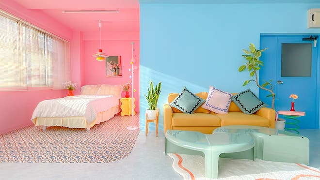 はっぴぃぽっぷ #パステル#ピンク#水色#紫#ポップ#かわいい#コスプレ#MV#55㎡#蒲田駅徒歩3分#推し活#結婚前撮りの写真19