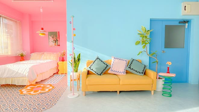 はっぴぃぽっぷ #パステル#ピンク#水色#紫#ポップ#かわいい#コスプレ#MV#55㎡#蒲田駅徒歩3分#推し活#結婚前撮りの写真17