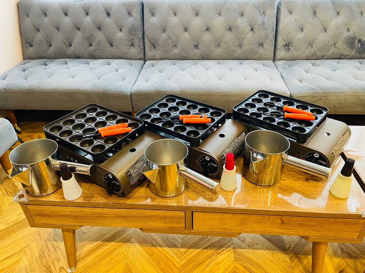 Iwatani 本格たこ焼き器(1台/炎たこ/カセットガス付き)の画像3