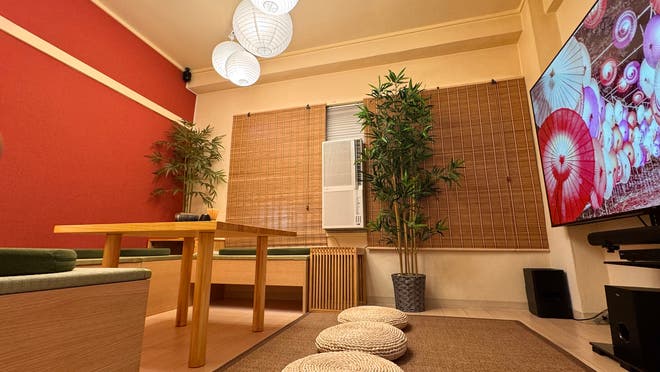 オープン記念割引中!!🏮浅草/田原町4分🪭映える和室✕ミニ日本庭園👘75型大画面TV📺撮影•デート•パーティーに⭕️の写真1