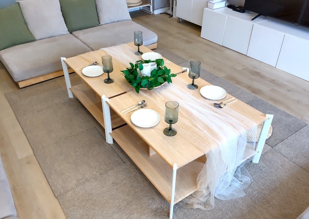 テーブルランナー（真珠レーステーブルクロス）2色/組　✨NEW OPTION✨の画像2