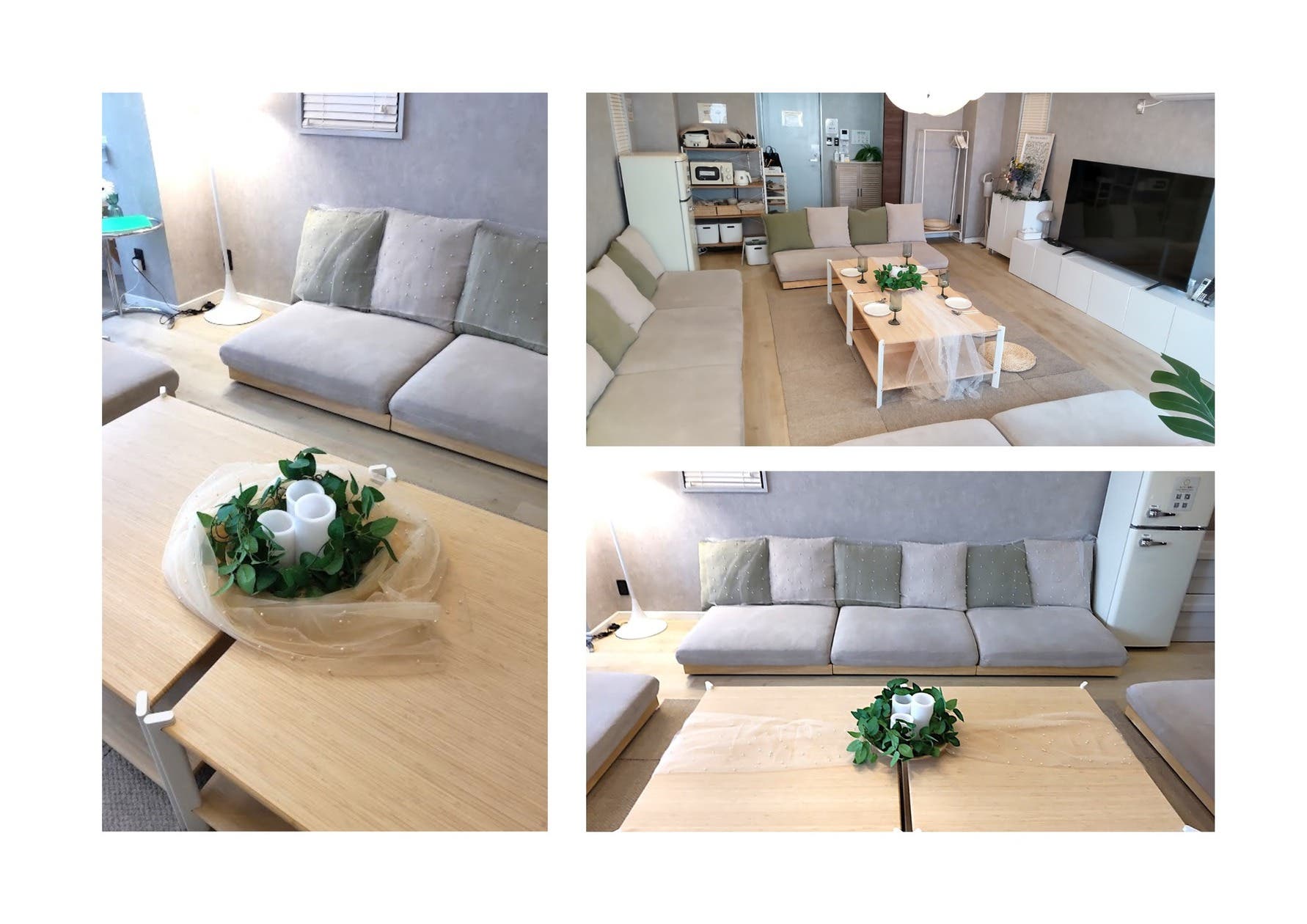 テーブルランナー（真珠レーステーブルクロス）2色/組　✨NEW OPTION✨の画像4