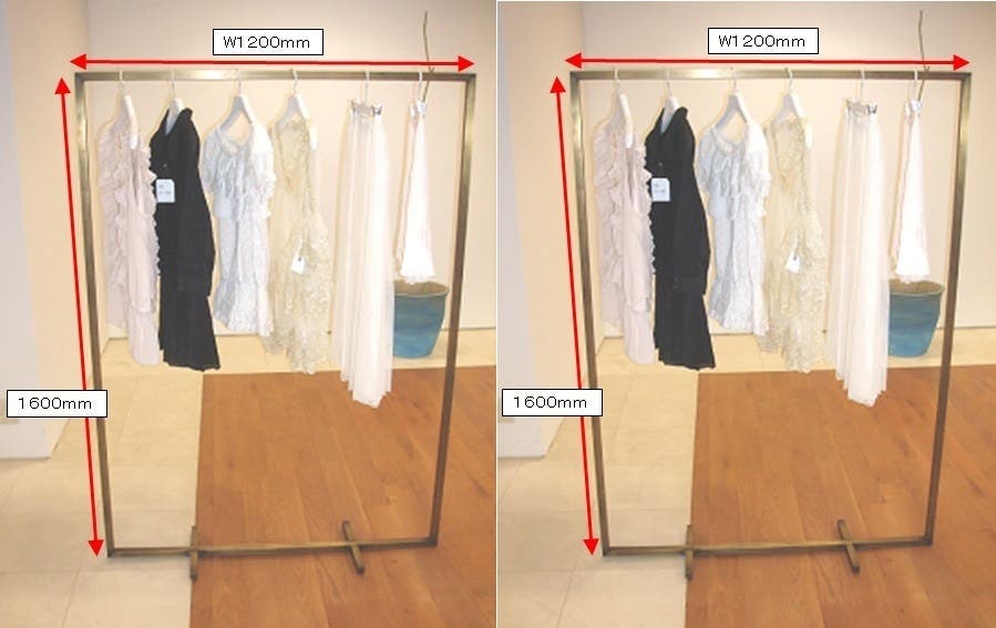 ディスプレイ用アンティークゴールドラックの画像1