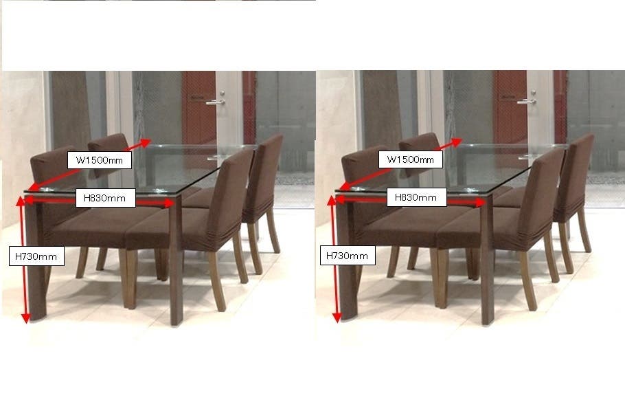 小スペース　常設ガラステーブル＆椅子の画像1