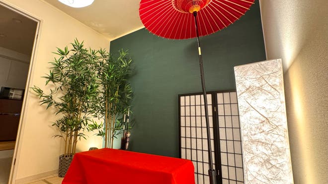 オープン記念割引中!!🏮浅草/田原町4分🪭映える和室✕ミニ日本庭園👘75型大画面TV📺撮影•デート•パーティーに⭕️の写真2