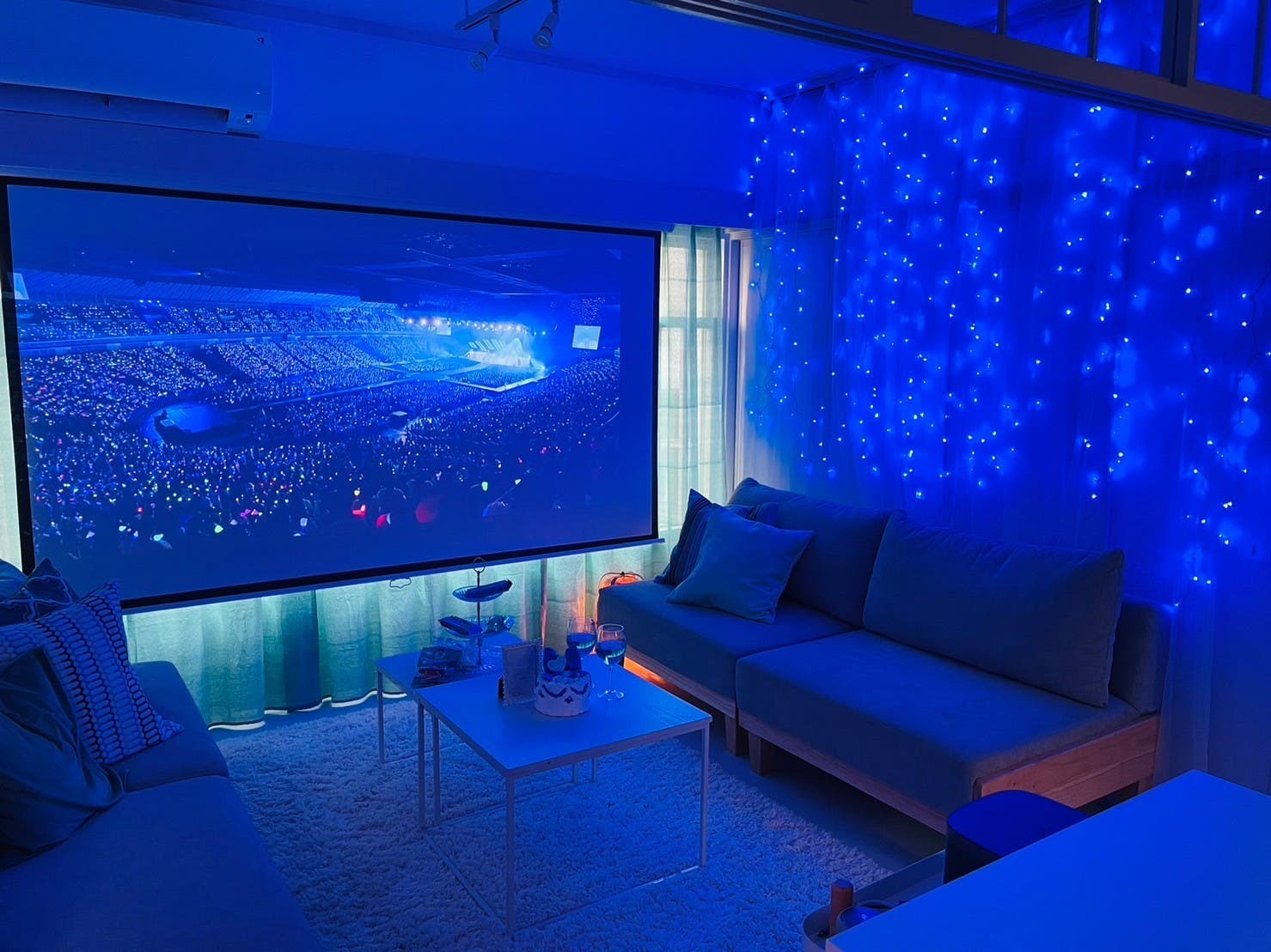 推し活✨誕生日会🎁最大12名🎉伏見駅3分🚶‍♀️150㌅大型スクリーン/パーティーに最適！富善の写真21