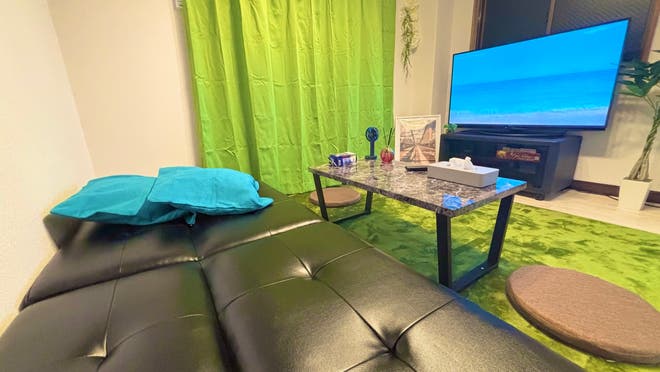 【地域最安OPENプラン‼️】獨協大学1分/4K50型テレビネトフリ視聴可🎬/ゲーム機/ボードゲーム多種/キャンプ気分🏕️の写真4