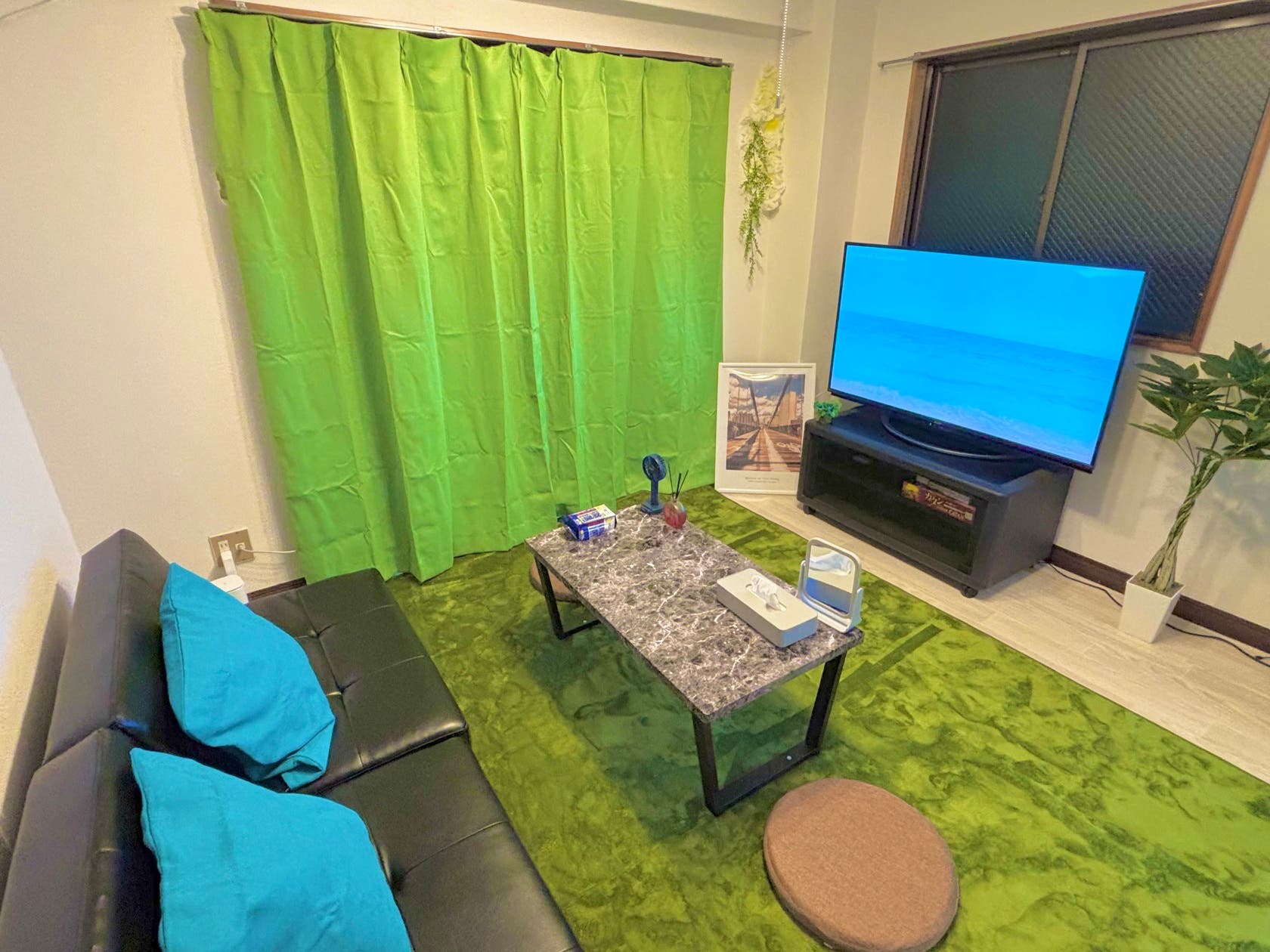 【地域最安OPENプラン‼️】獨協大学1分/4K50型テレビネトフリ視聴可🎬/ゲーム機/ボードゲーム多種/キャンプ気分🏕️の写真3