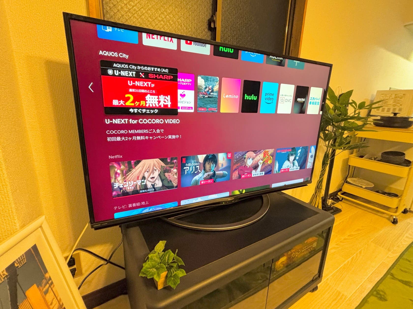 【地域最安OPENプラン‼️】獨協大学1分/4K50型テレビネトフリ視聴可🎬/ゲーム機/ボードゲーム多種/キャンプ気分🏕️の写真7
