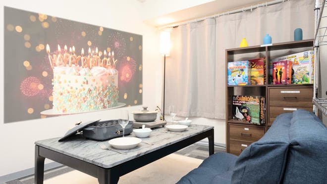 【ゴミ無料!池袋駅5分】プロジェクター🎥鍋パ🎉飲み会🍺女子会/推し会👩❤️💋👨タコパ🐙ゲーム🎮の写真1