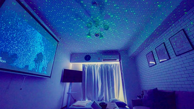 京都駅徒歩4分🚃今だけ10%オフ🎁特大プロジェクター🍿女子会🎁おうちデート💖人をダメにする1日中だらだら空間💓の写真4