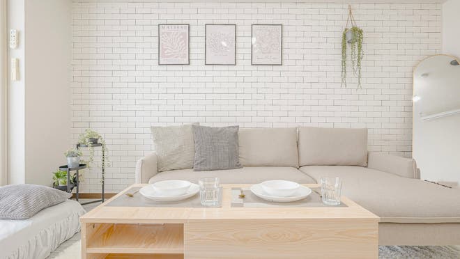 京都駅徒歩4分🚃今だけ10%オフ🎁特大プロジェクター🍿女子会🎁おうちデート💖人をダメにする1日中だらだら空間💓の写真9