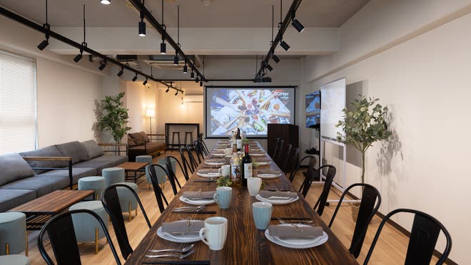 京都駅🚶徒歩5分で大型スペース!/最大着席56名/100㌅プロジェクター/飲食可/利用後清掃おまかせ可/ビジネスの写真3