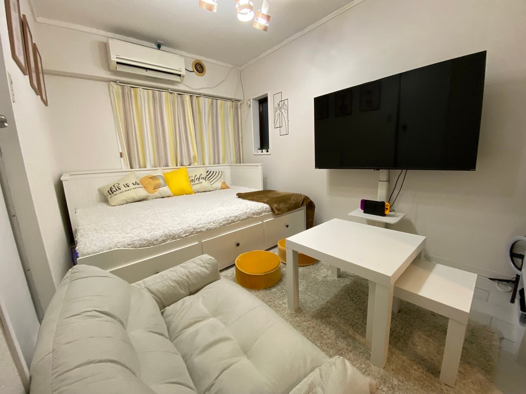 【京都駅すぐ】徒歩4分🚶2〜6名にぴったり✨Netflix🎬55㌅のモニター📺🎂女子会🎁おうちデート💖1日だらだら空間💓の写真3