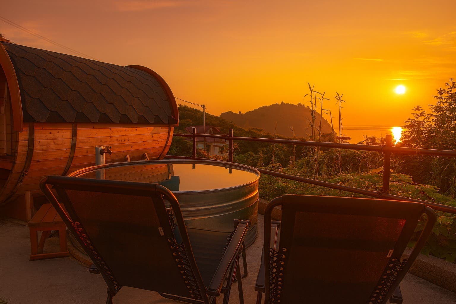 1日１組限定夕焼けを見ながら整うプライベートサウナAroma Olive の写真14