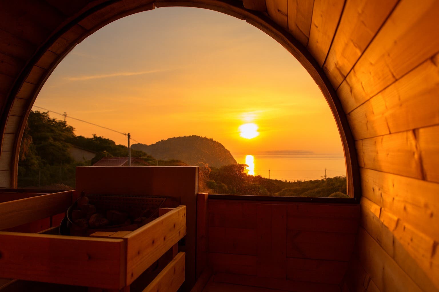 1日１組限定夕焼けを見ながら整うプライベートサウナAroma Olive の写真15