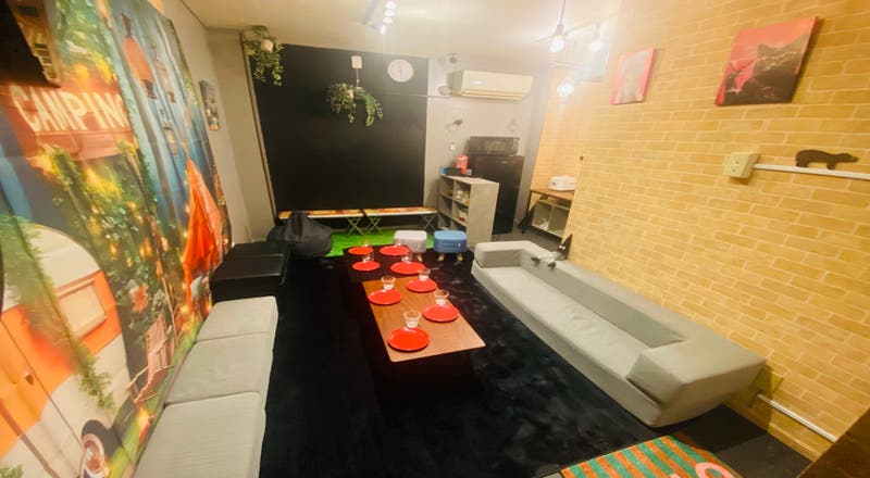 まるでグランピング🏕️✨タコパ🐙カラオケ🎤女子会💗大人気ゲーム機🎮パーティー🎉推し活🌟オプション全て無料❣️
