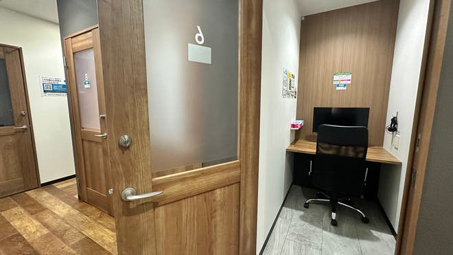 【品川駅から徒歩1分】モニター・フリードリンク付き1名個室(ブース7)7階※予約時間前は入室不可の写真8