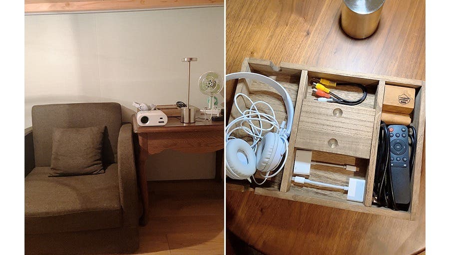 【JR元町駅徒歩1分🚶】鍵付き個室/ミニプロジェクターあり📽️/作業やお仕事に/喫煙スペース有/高速WIFI📶/327号室の写真3