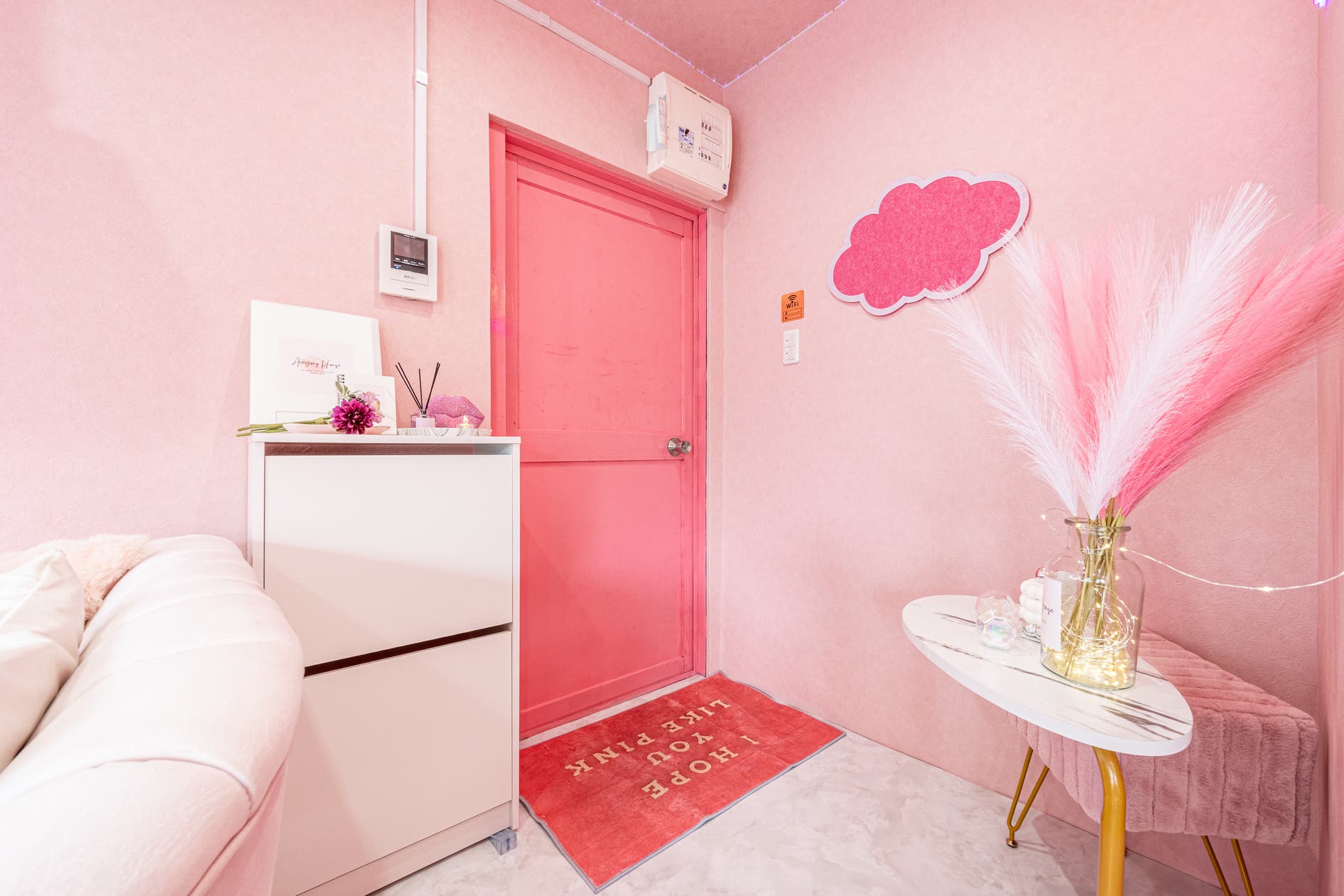 NEW🎉🎀映え確定💗韓国カフェ風ピンクインテリア💗北松戸４分💎女子会/誕生日会/推し活/プロジェクター📽️24時間🆗の写真7