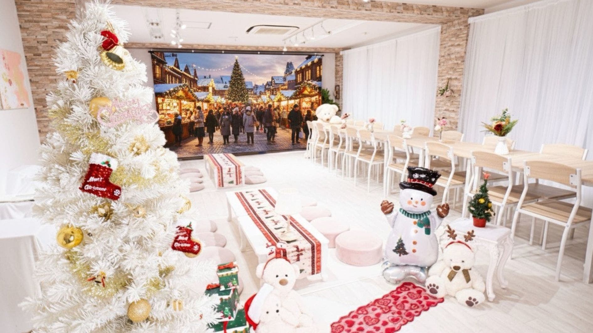 20人以上に👍クリスマス🎄忘年会🆗池袋西口🚶‍♂️タコパOP多数,ドデカスクリーン🎞️推し活🧸撮影会📸の写真1