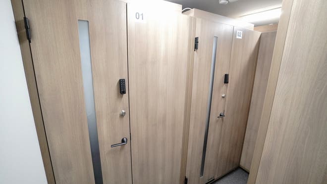 <ワクバコ心斎橋No.1>完全個室ワークブース💼24時間営業⏰光Wi-Fi📶電源🔌テレワーク/ZOOM/面接/自習/作業の写真5