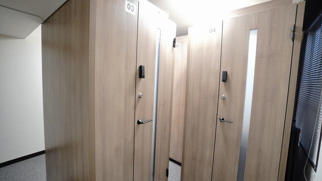 <ワクバコ心斎橋No.1>完全個室ワークブース💼24時間営業⏰光Wi-Fi📶電源🔌テレワーク/ZOOM/面接/自習/作業の写真6