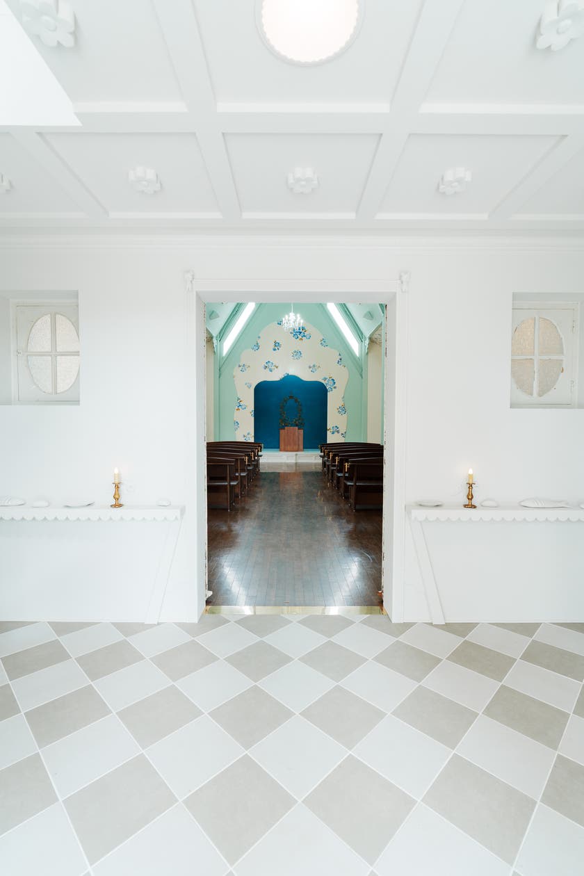 チャペルの荘厳さ、シンメトリーな天井や自然光を活かしたスタジオ。舞台常設。の写真14