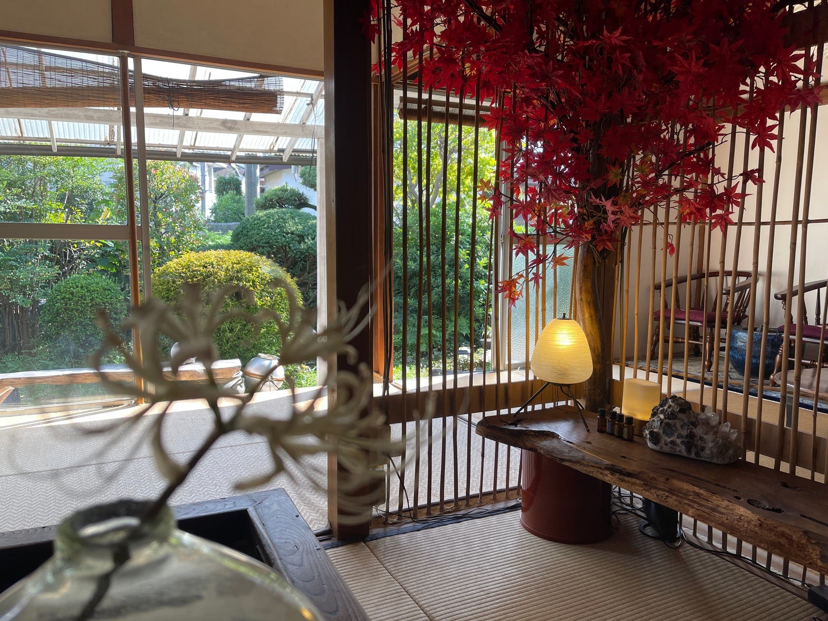 紅葉・こたつ・自然光・ちゃぶ台・浴衣・レンタル着付・自然光・懇親会・生配信・火鉢・ポートレイト・古時計の写真24