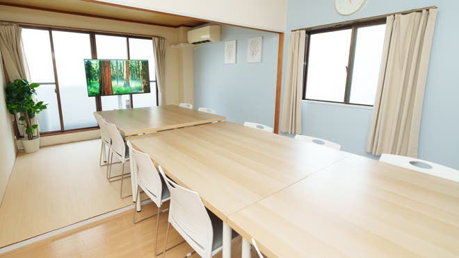 【三ノ宮駅徒歩3分!37m²の広々スペース】✨オープン特価で地域最安値!✨テレワーク、会議、商談、セミナーに最適!📅当日予約◎の写真1