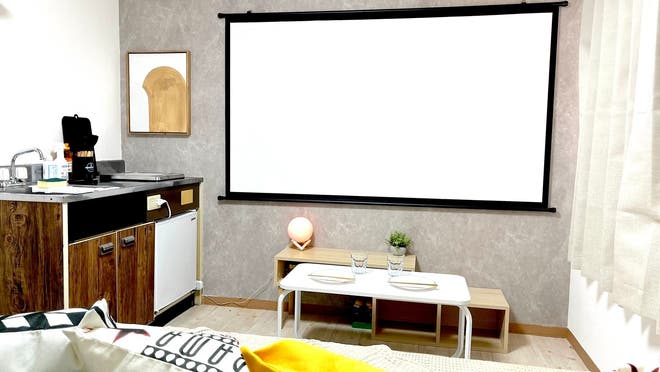 【天王寺駅すぐ】徒歩2分🚶2〜4名にぴったり✨Netflix🎬巨大スクリーン🎞️🎂おうちデート💖1日だらだら空間💓の写真6